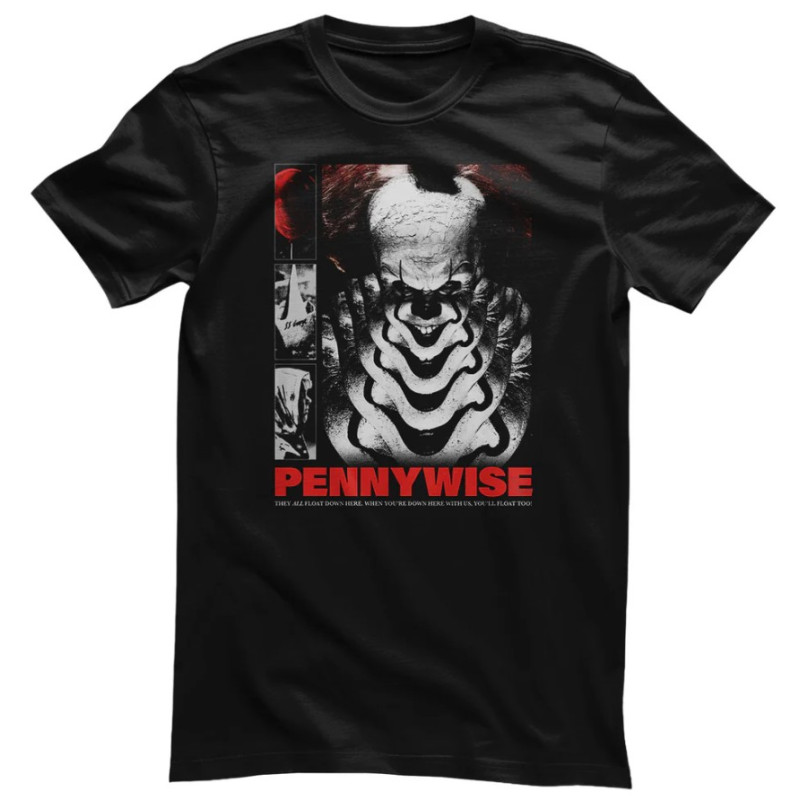IT Pennywise tričko – horor v štýle Hybris | EšteLacnejšie.sk